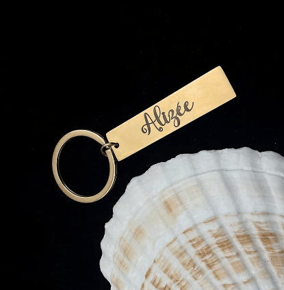 Customised Keychain with Name Engraved – Tatbhav